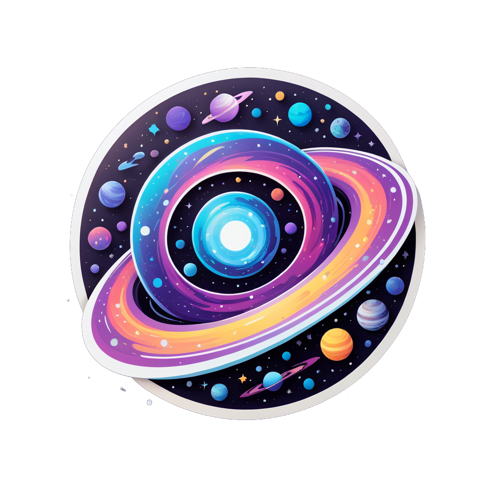 I made an AI sticker of infinite universe