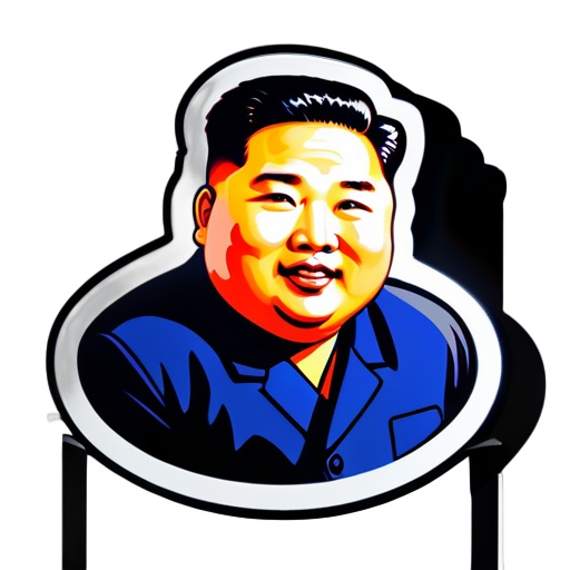 I made an AI sticker of funny Kim Jung un