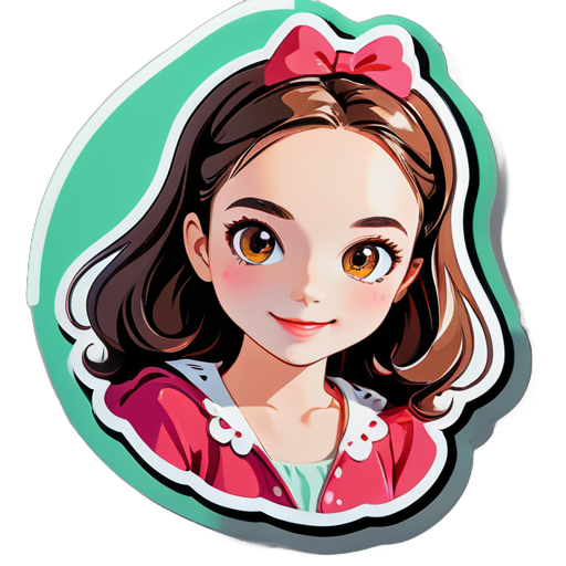 I made an AI sticker of a beautiful girl