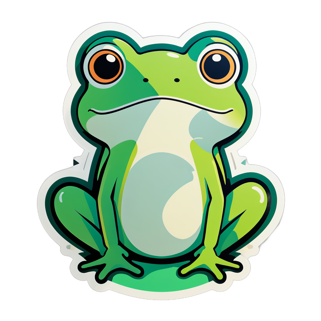 I made an AI sticker of frog