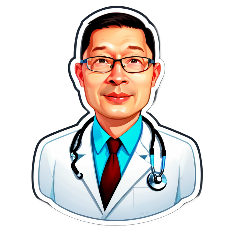 I made an AI sticker of a handsome and professional nephrology doctor