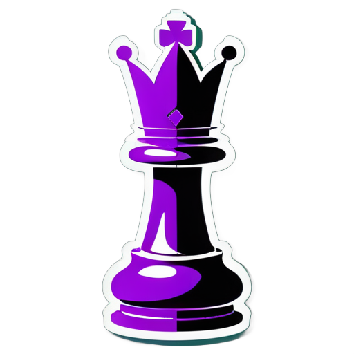 I made an AI sticker of chess piece queen