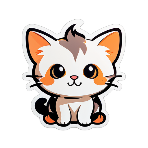 I made an AI sticker of a cute cat