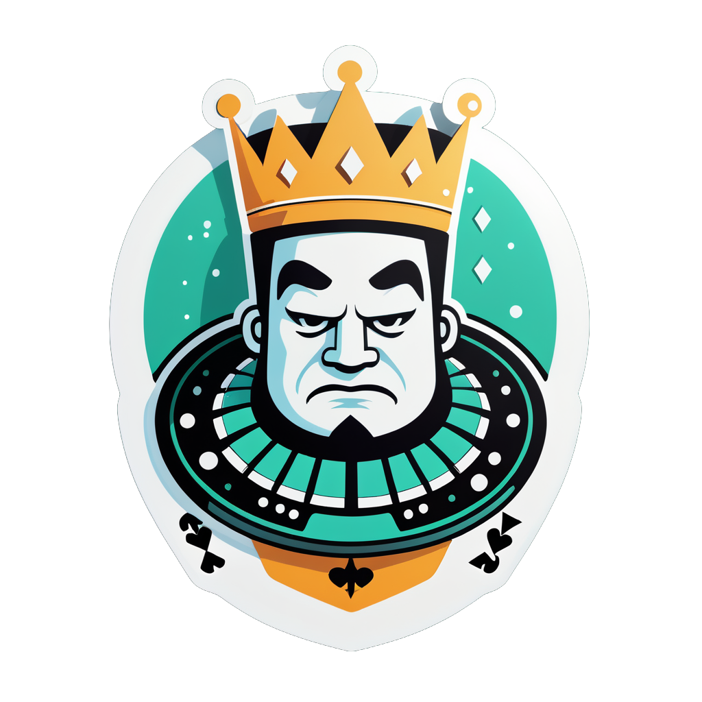 I made an AI sticker of poker king