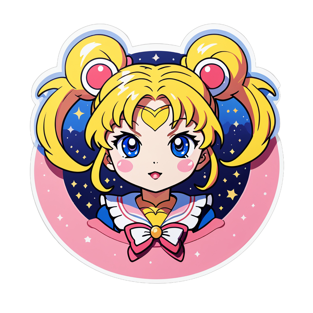 I made an AI sticker of sailor moon