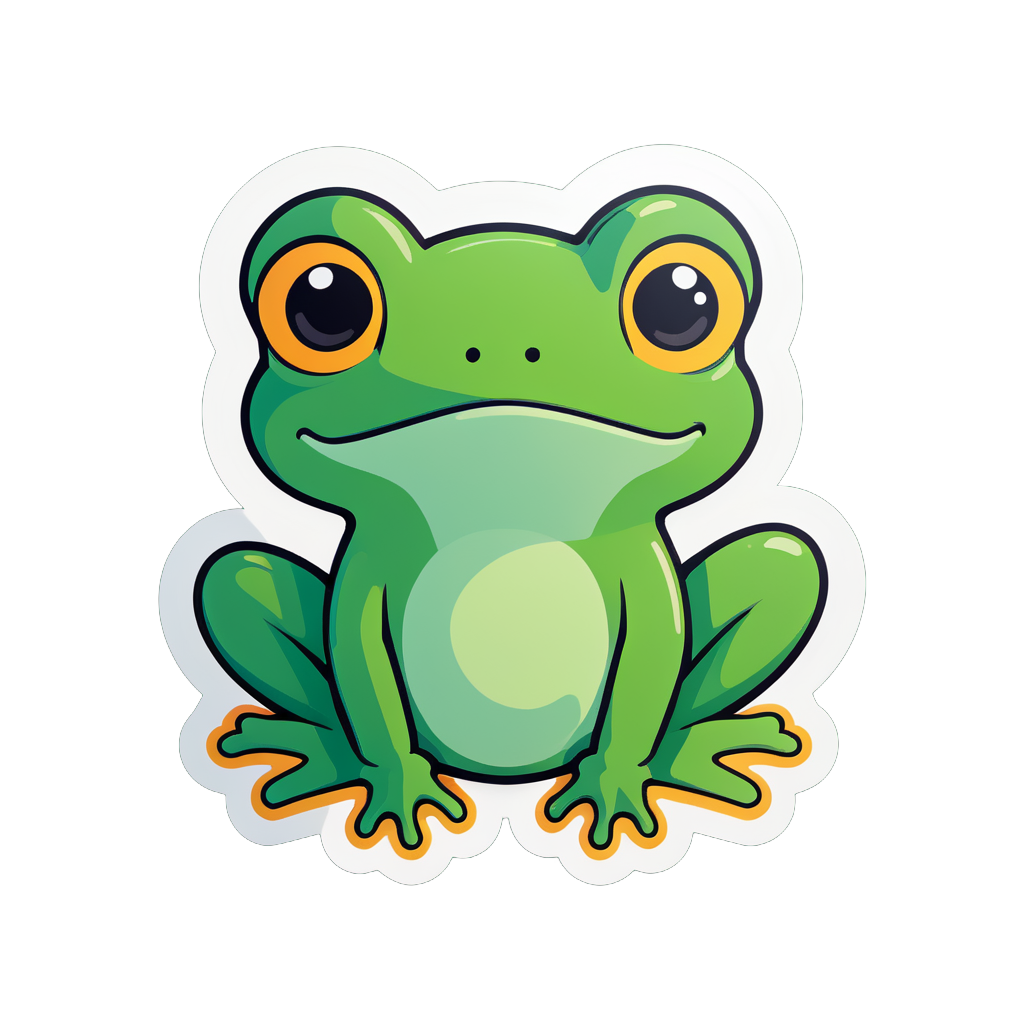 I made an AI sticker of frog
