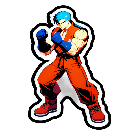 I made an AI sticker of kof