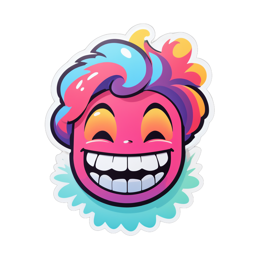 I made an AI sticker of haha