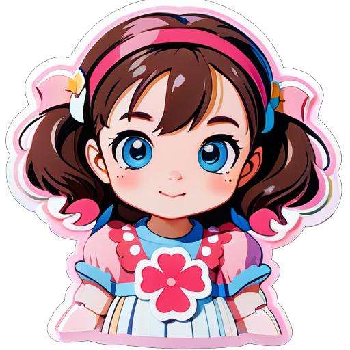 I made an AI sticker of cure girl