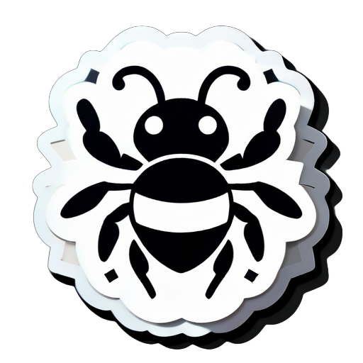I made an AI sticker of Black bee