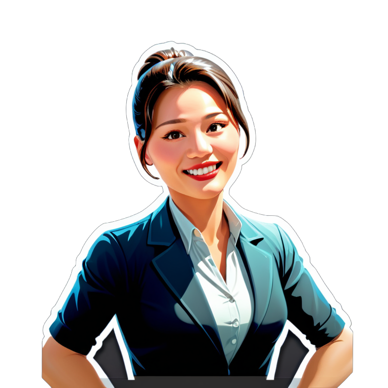 I made an AI sticker of Female teacher