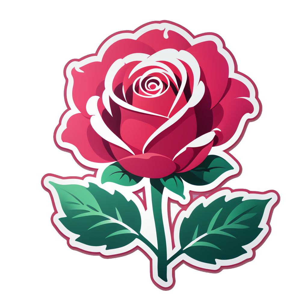 I made an AI sticker of rose flower