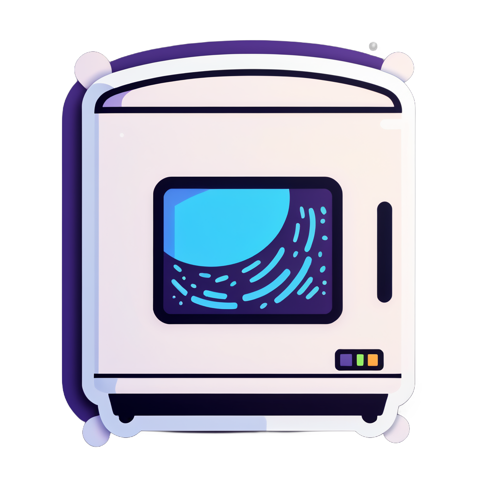 I made an AI sticker of microwave