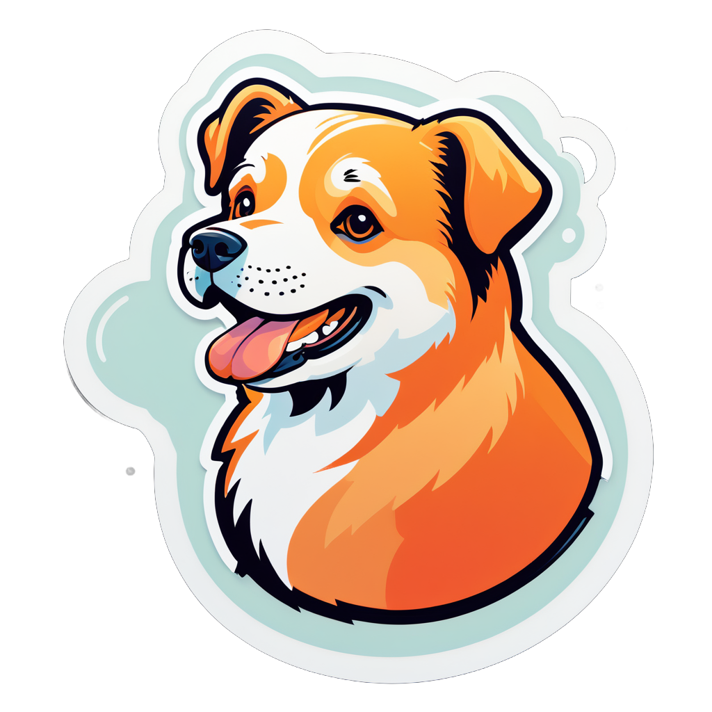 I made an AI sticker of dog