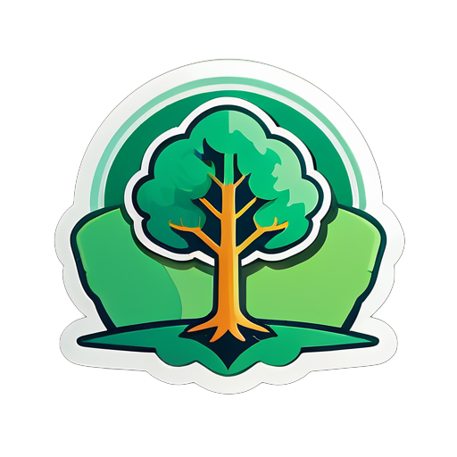 I made an AI sticker of Tree planting