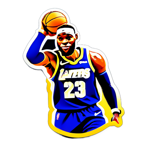 I made an AI sticker of Lebron james