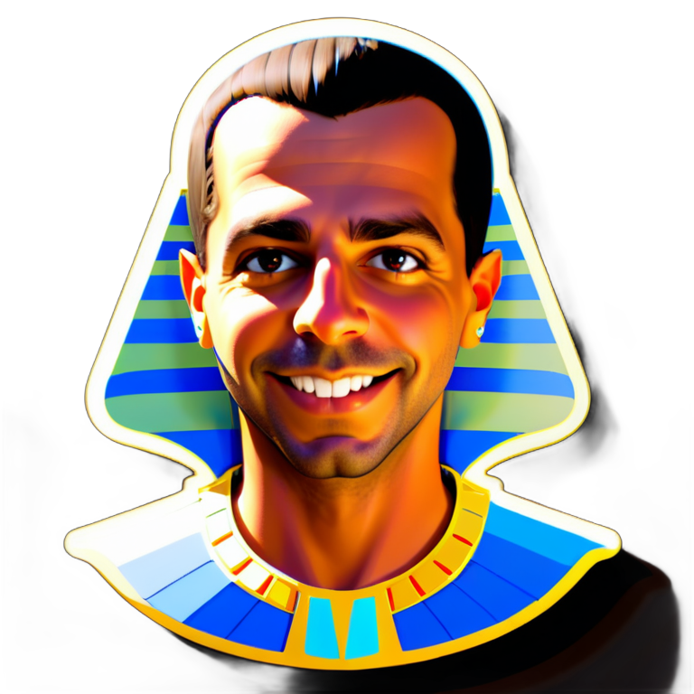 I Made An AI Sticker Of This Guy As A Pharaoh I Made An AI Sticker Of This Guy As A Pharaoh