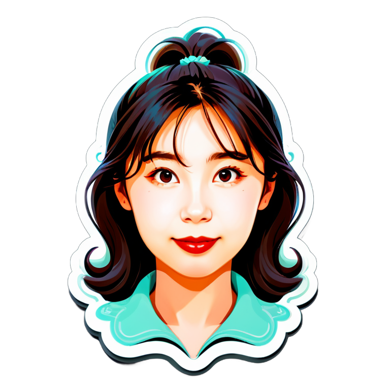 I made an AI sticker of cute