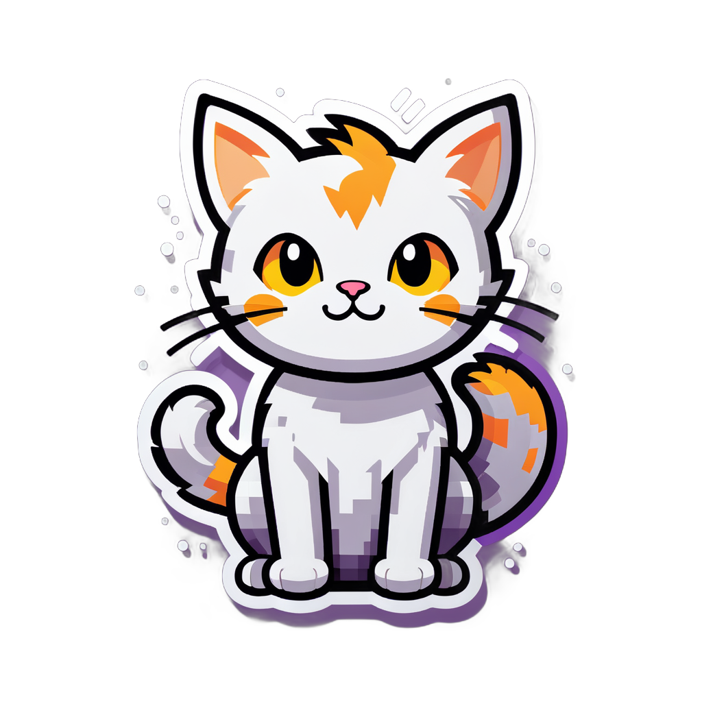 I made an AI sticker of Pixel cat