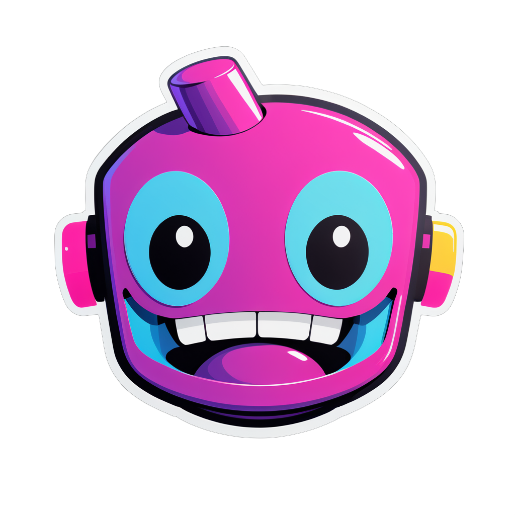 I made an AI sticker of silly bot's head