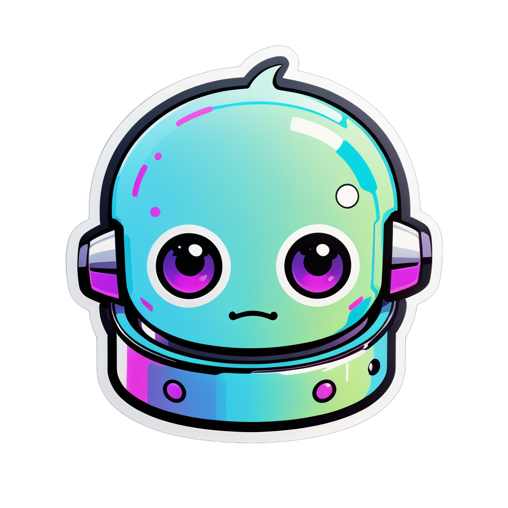 I made an AI sticker of cute bot's head