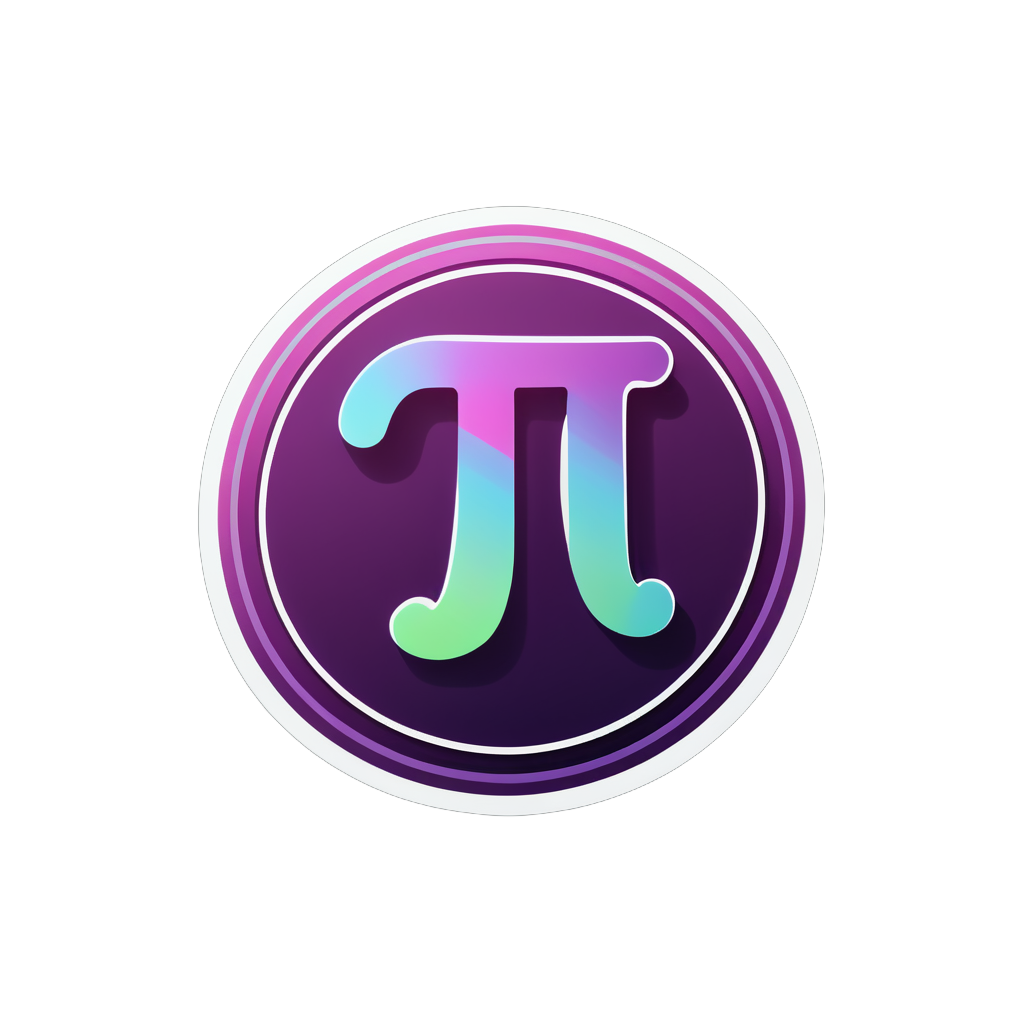 I made an AI sticker of pi