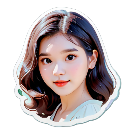 I made an AI sticker of Beauty of iu