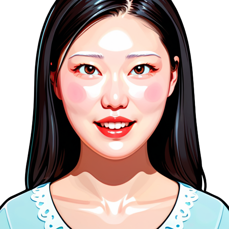 I made an AI sticker of sweet girl