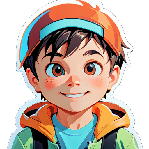 I made an AI sticker of boy