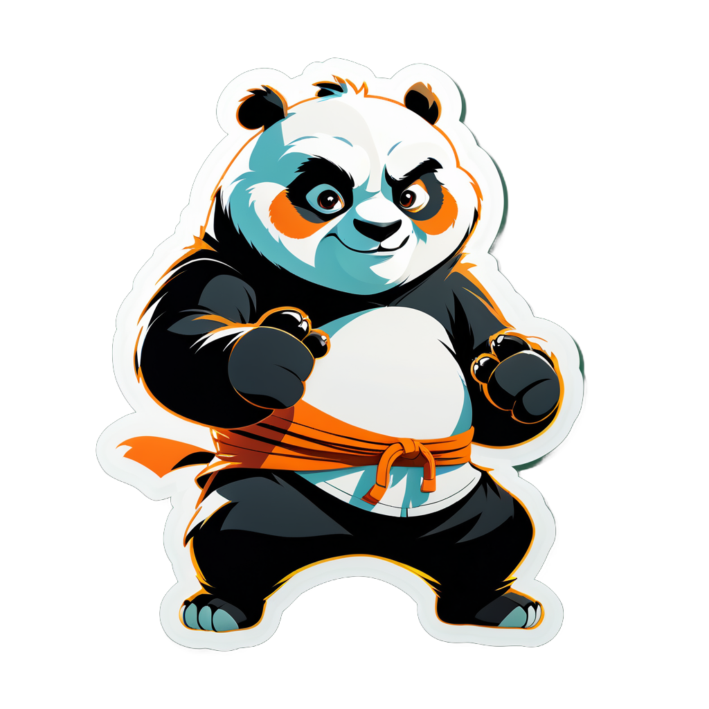I made an AI sticker of Kung Fu Panda