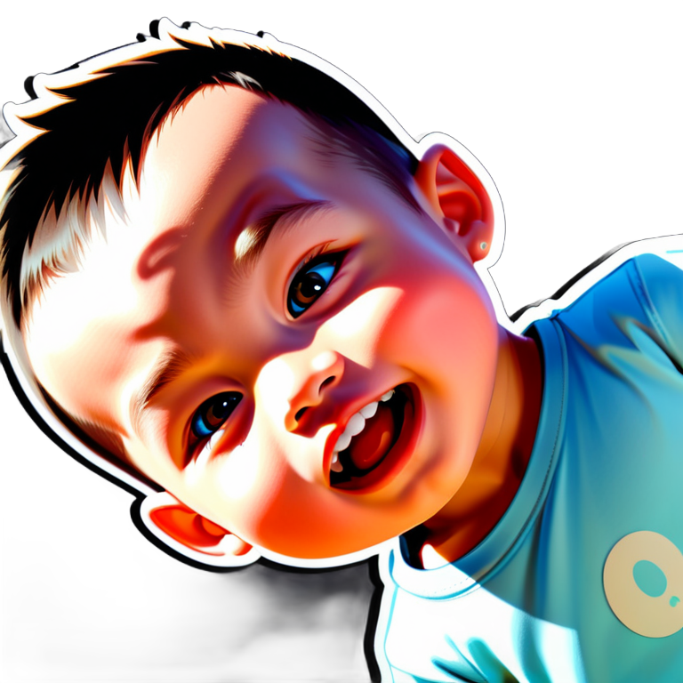 I made an AI sticker of Cute boy avatar