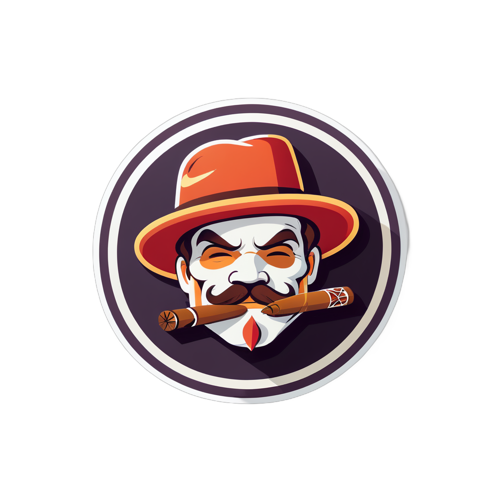 I made an AI sticker of cigar