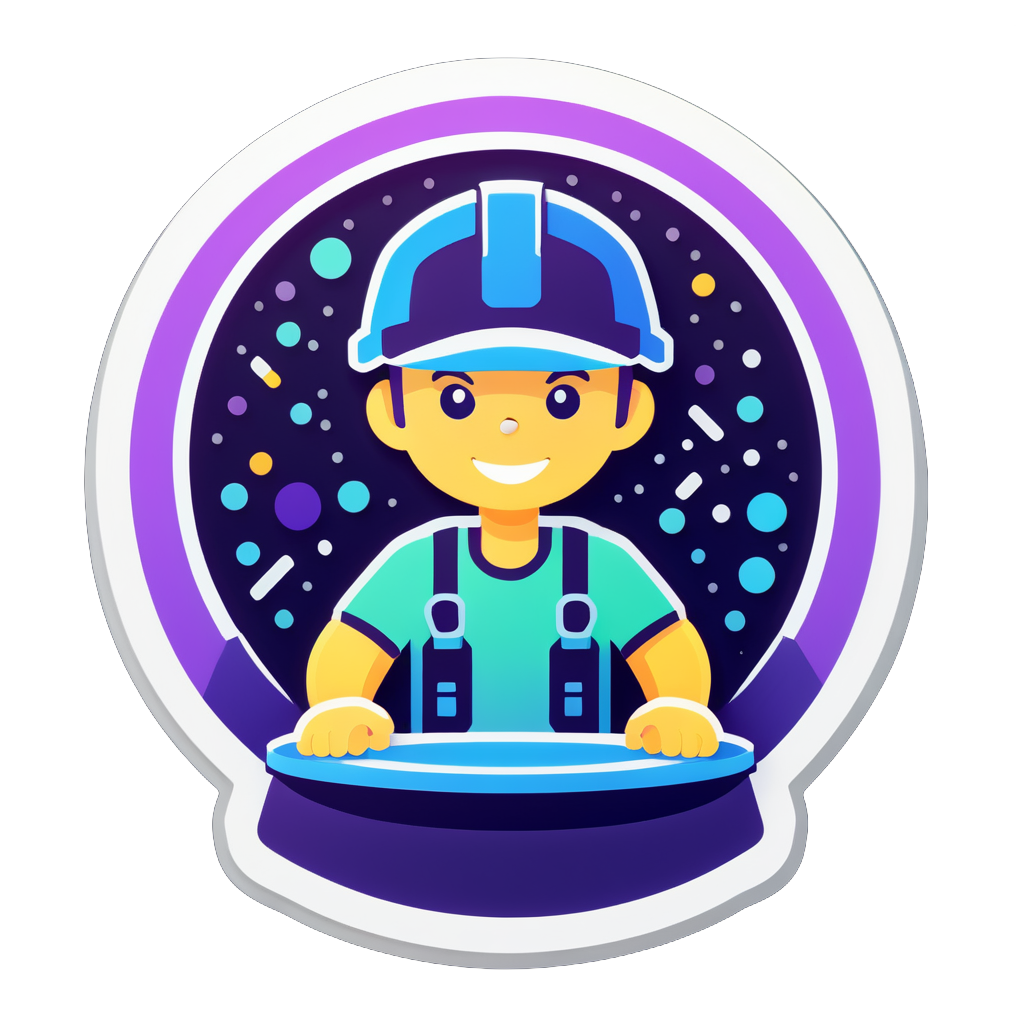 I made an AI sticker of prompt engineer successful
