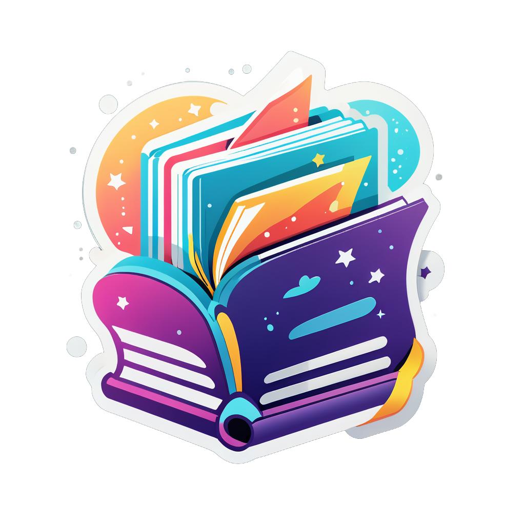 I made an AI sticker of book achievement