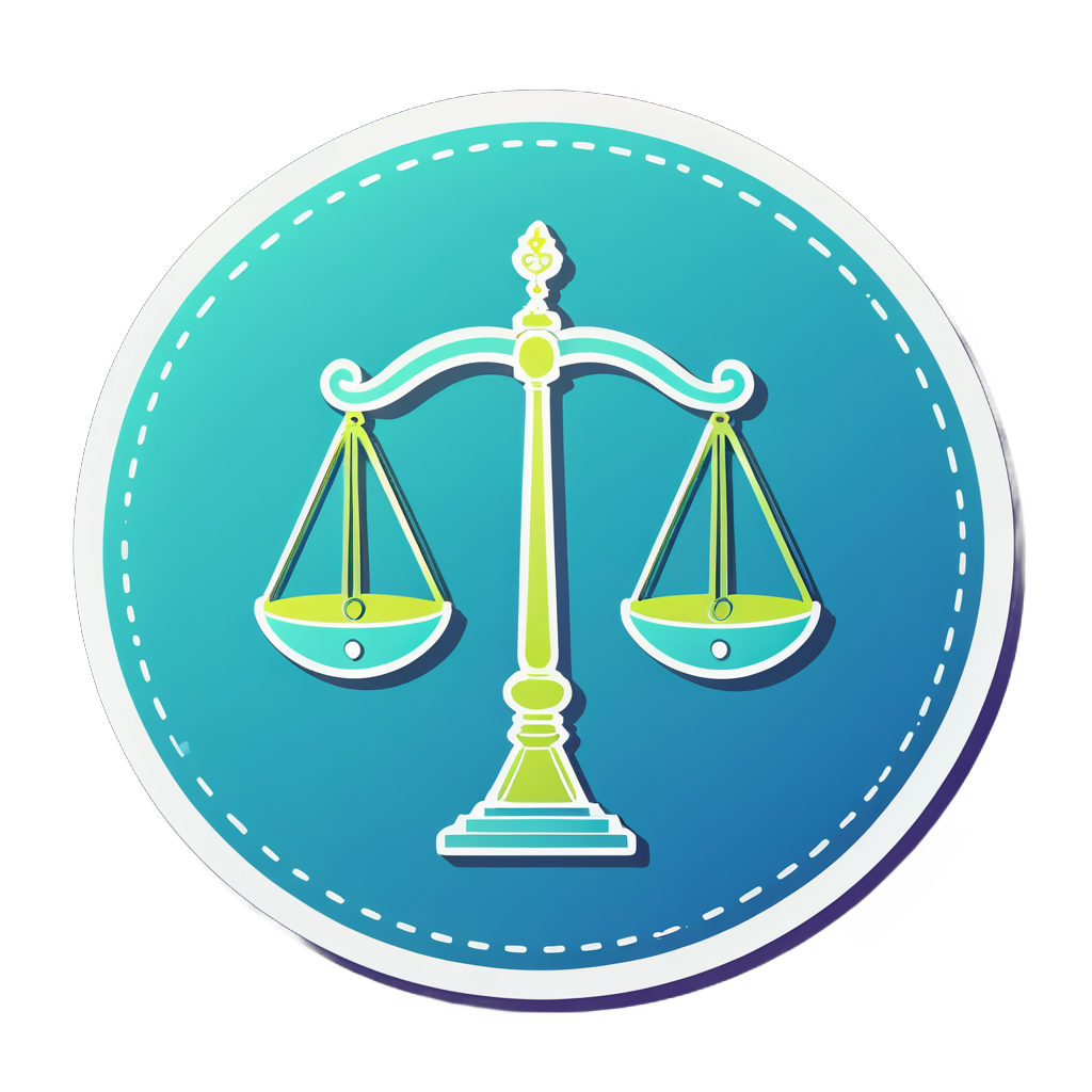 I made an AI sticker of zodiac sign libra