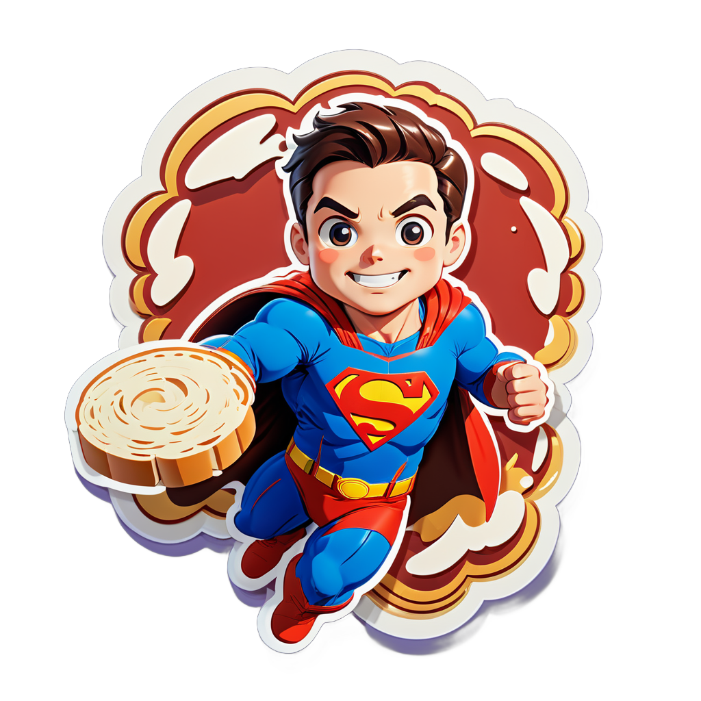I made an AI sticker of Bread Superman