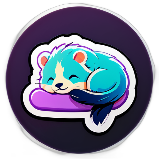 I made an AI sticker of Small animals sleeping