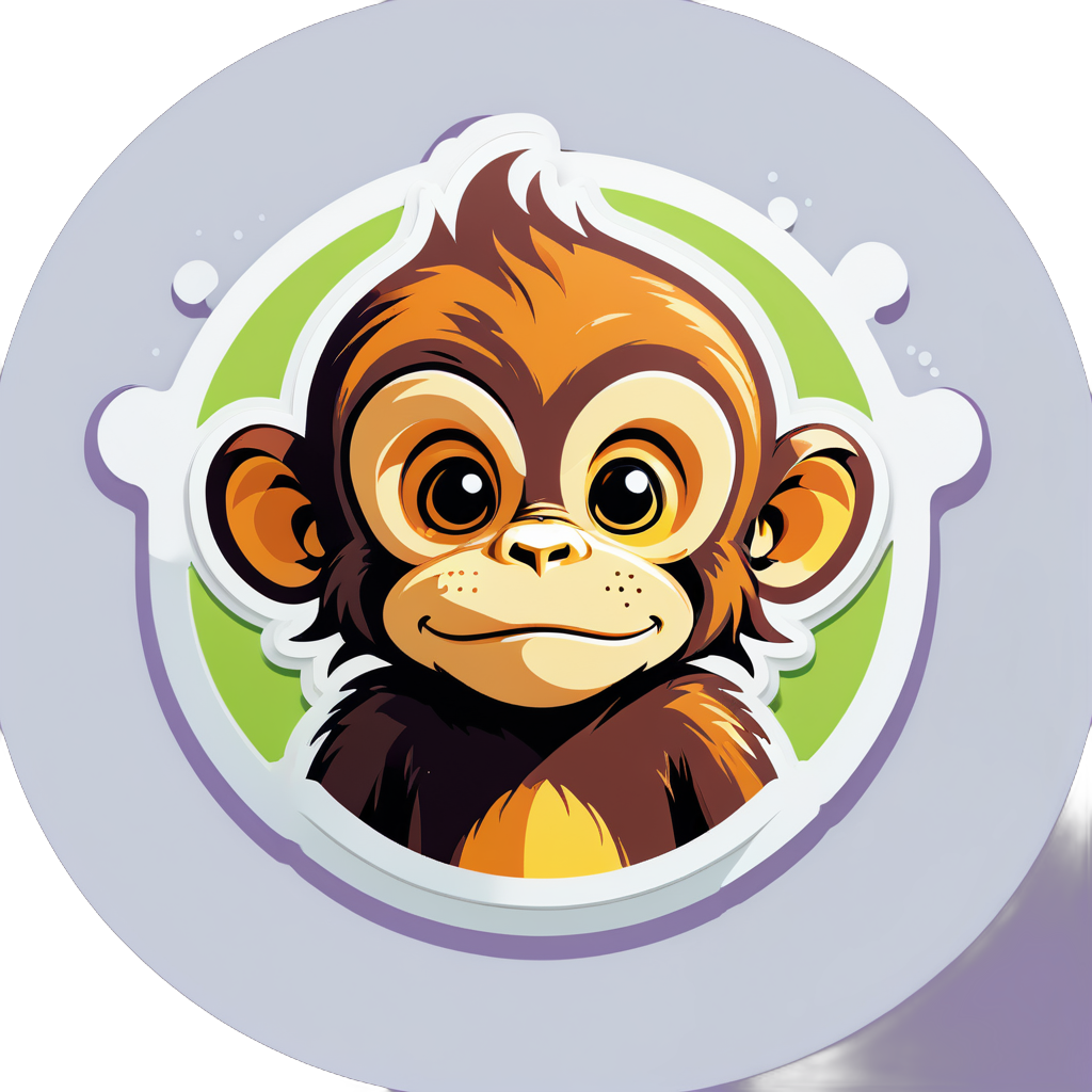I made an AI sticker of monkey