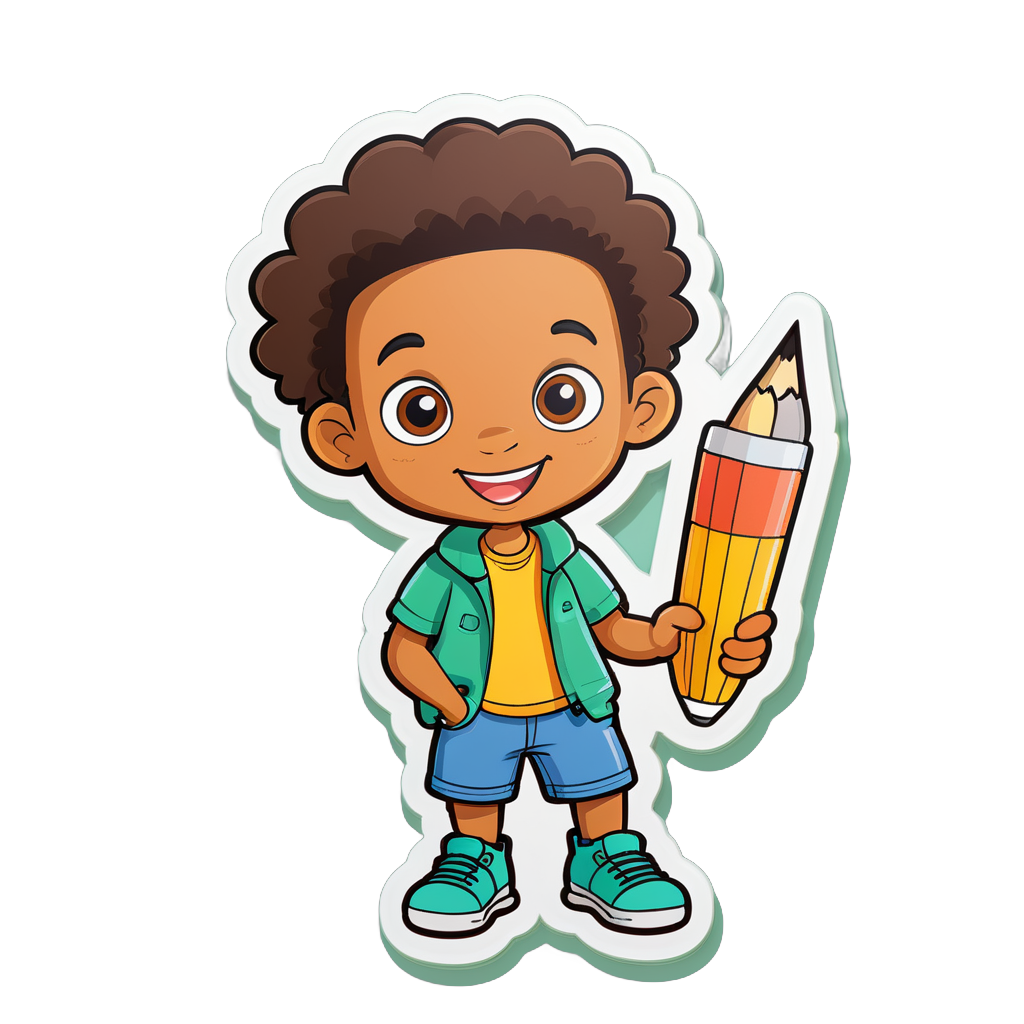 I made an AI sticker of timnit gebru drawing a picture