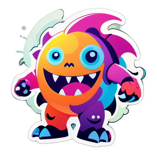 I made an AI sticker of Digital Monsters