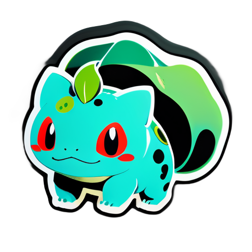 I made an AI sticker of Bulbasaur