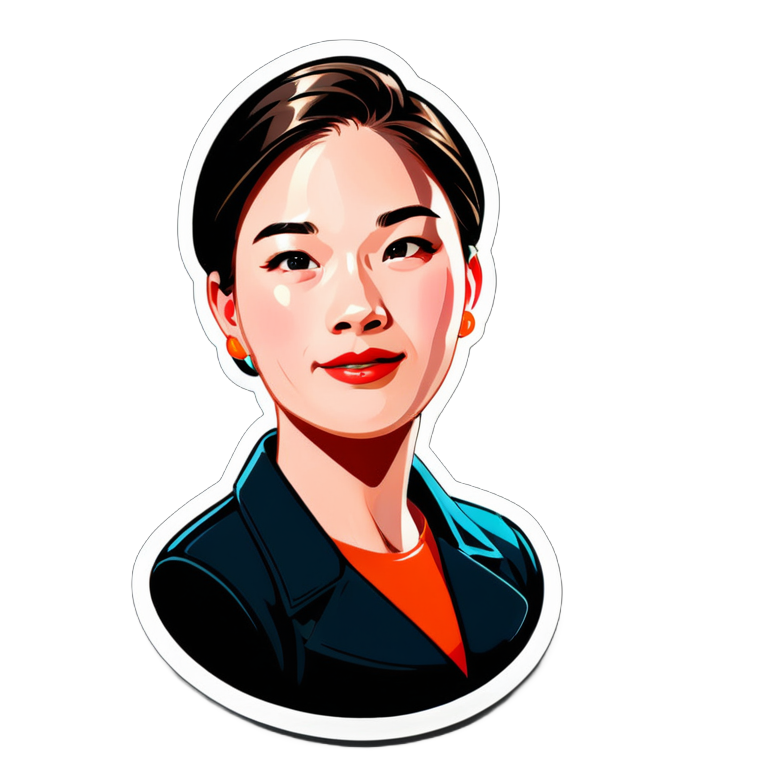 I made an AI sticker of rich girl