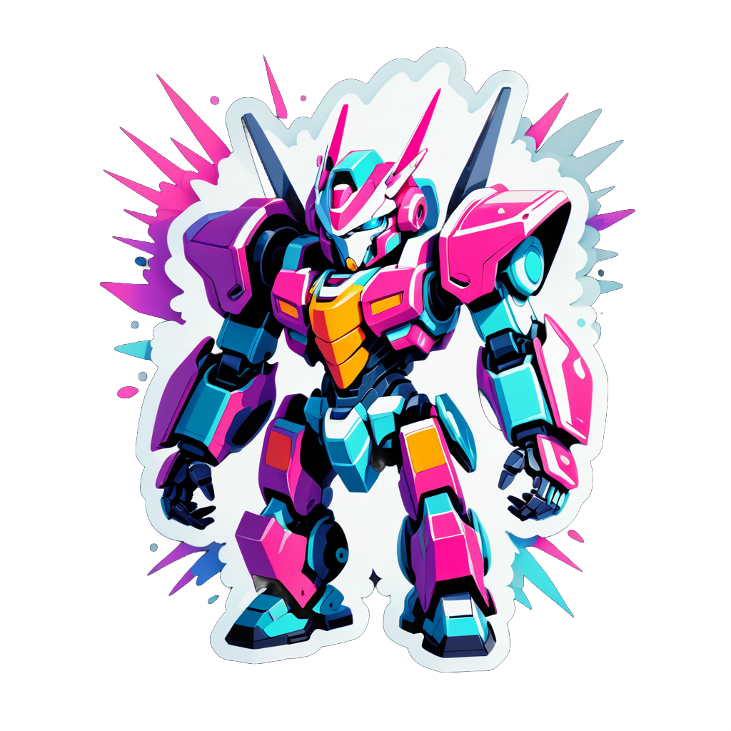 I made an AI sticker of Mecha