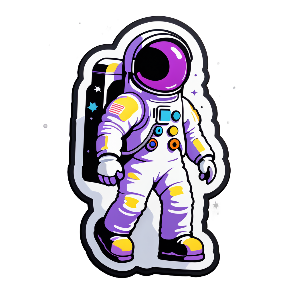 I made an AI sticker of moon walker