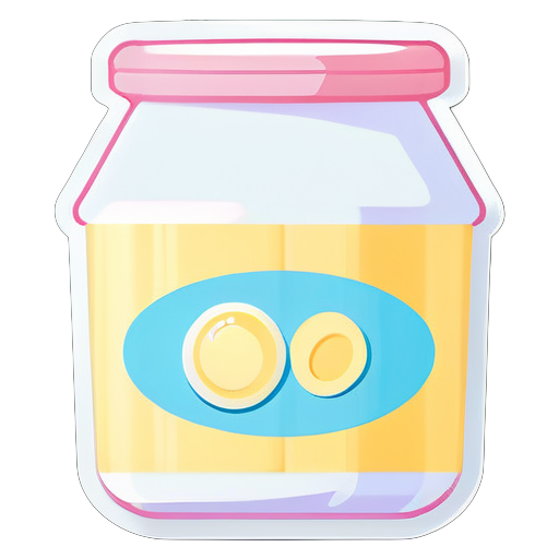 I made an AI sticker of baby milk powder can