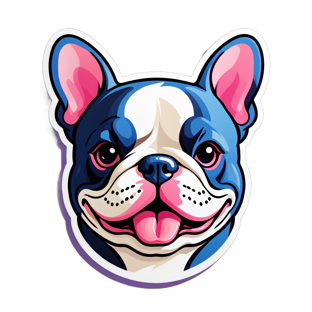 I made an AI sticker of french bull dog