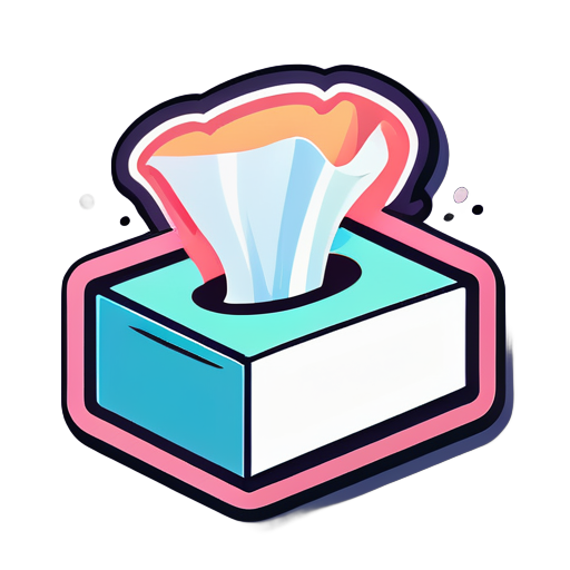 I made an AI sticker of box tissues