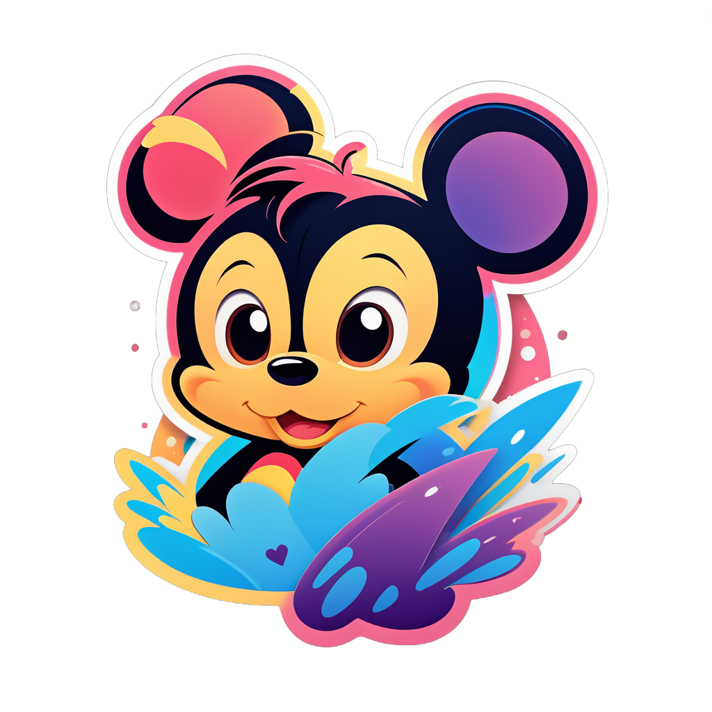I made an AI sticker of Disney