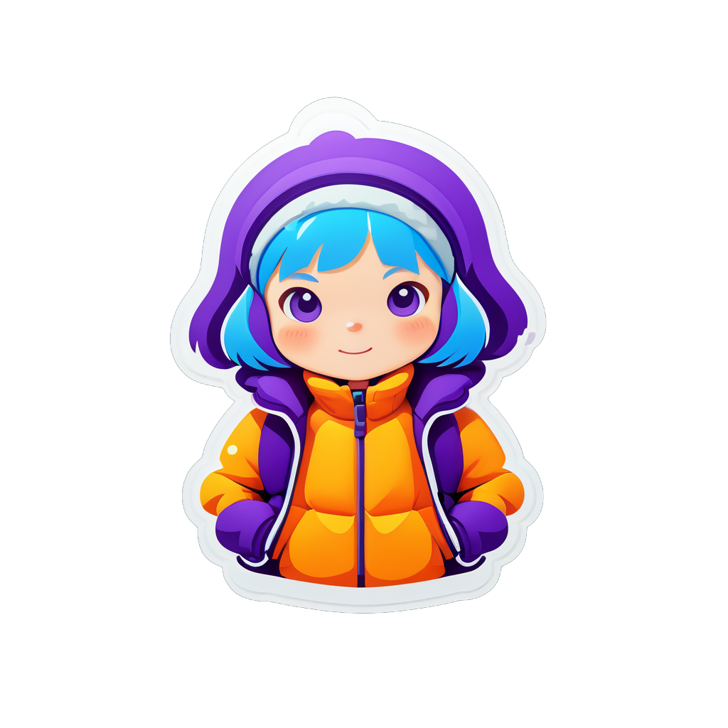 I made an AI sticker of two cold