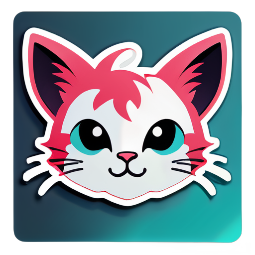 I made an AI sticker of cat ear